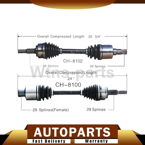 2X TRAKMOTIVE FRONT CV JOINTS AXLE SHAFT SHAFTS FOR JEEP COMMANDER 2006 ...