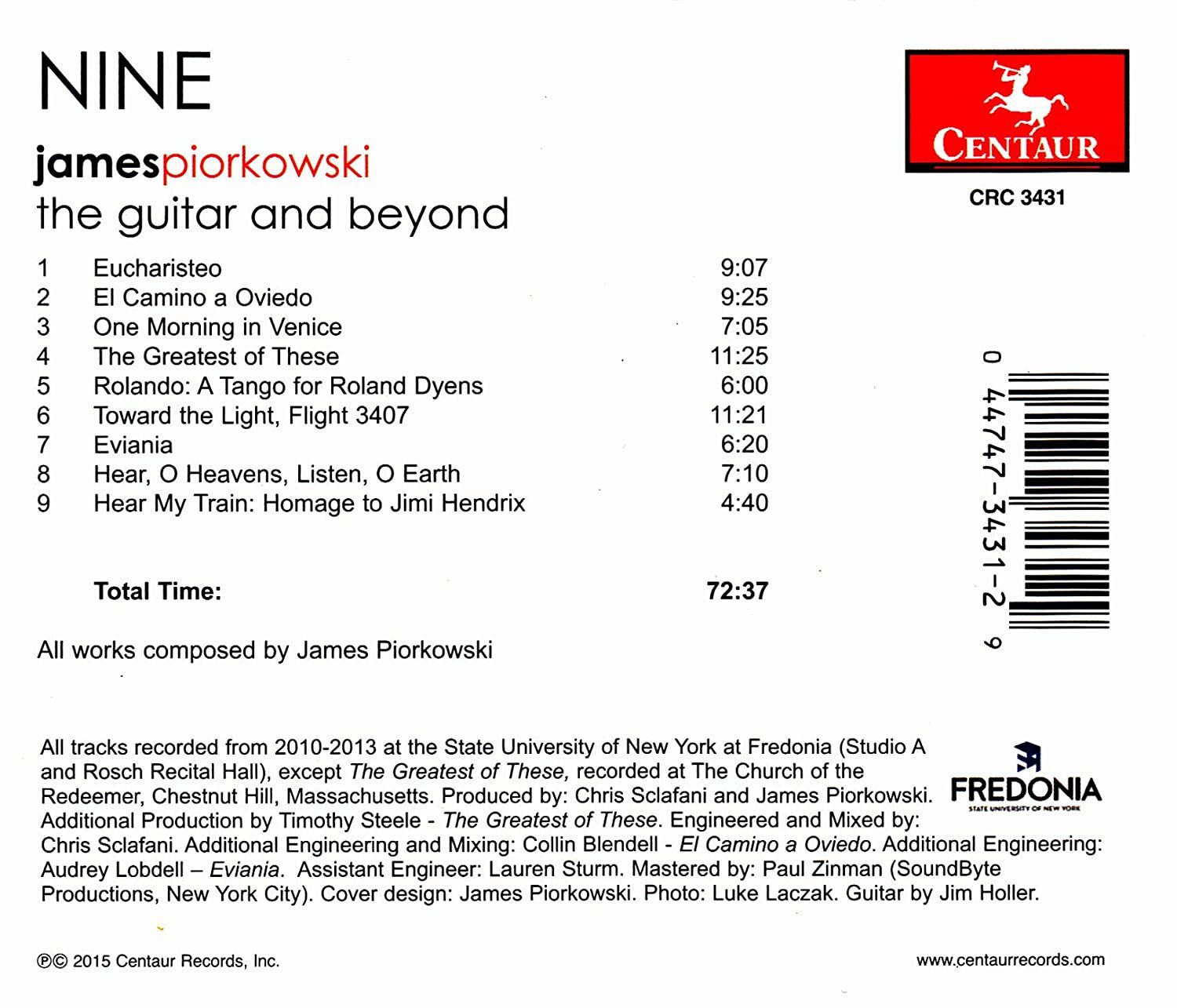 James Piorkowski James Piorkowski - Nine, The Guitar And Beyond (CD ...