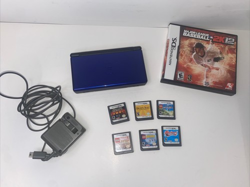 Nintendo DS Lite - Navy Blue. Bundle 7 games great condition | eBay