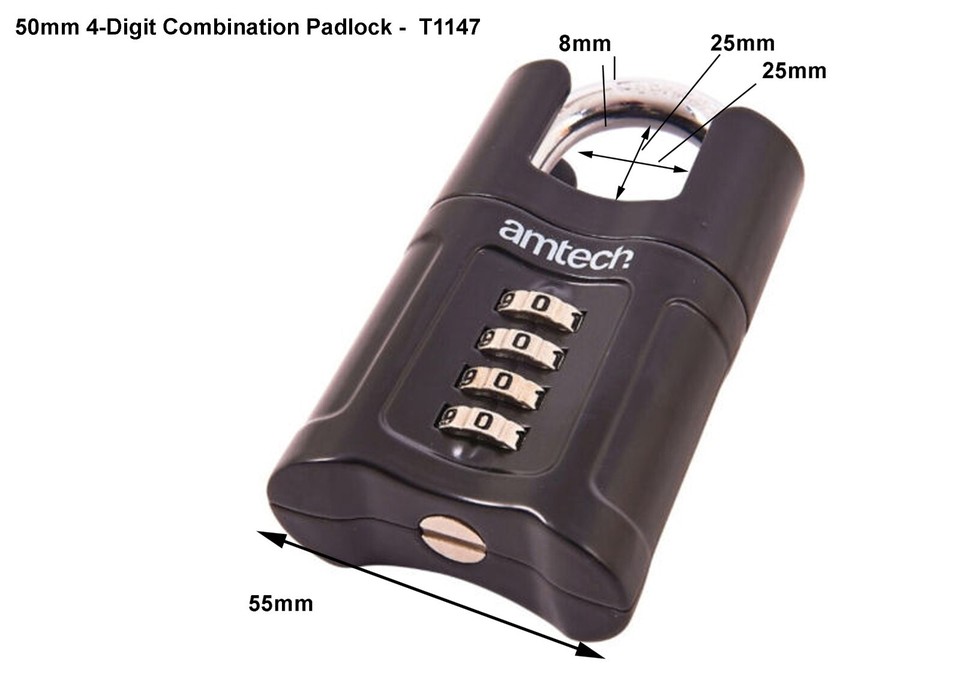 Shed Hasp and staple lock with padlock protection, PLUS combination ...