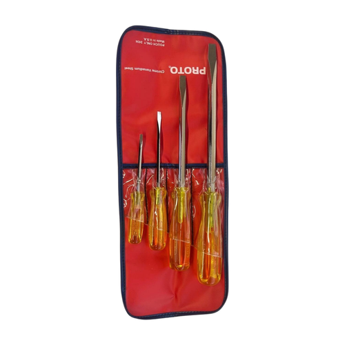 Vintage NOS Proto Professional Screwdriver Set J9800B 4 pcs slotted USA ...