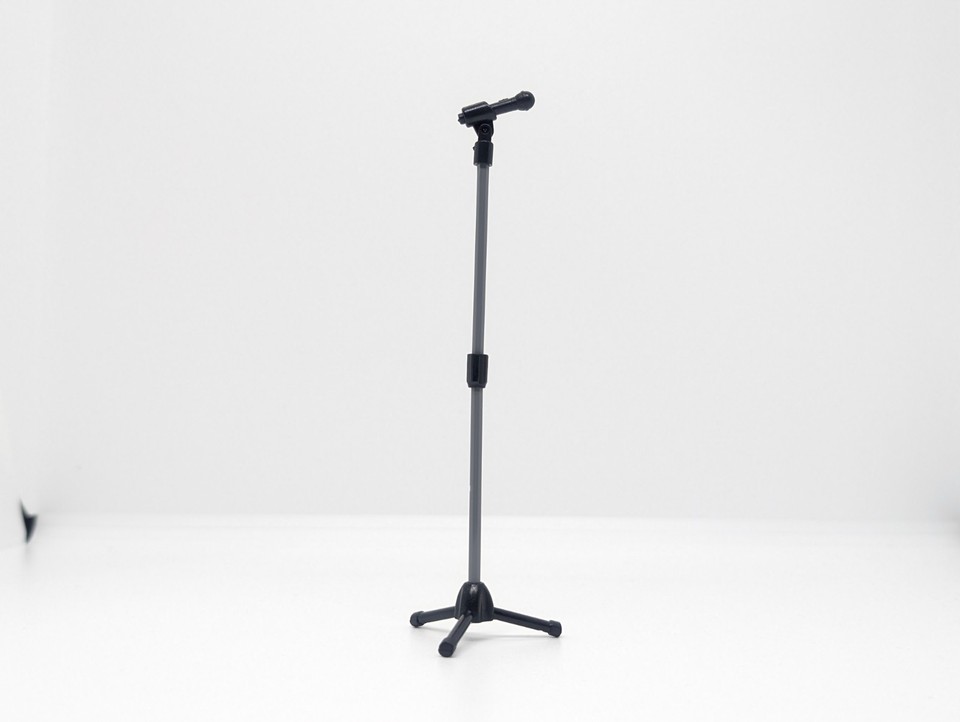 Miniature Mic Stand with Microphone / Speaker 1:12 Dollhouse Made in ...