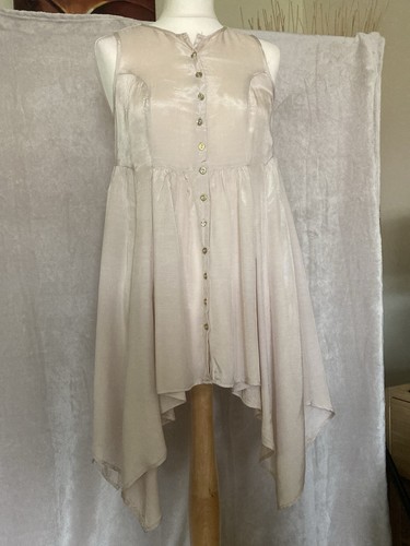 Used Womens River Island Top, Button Front, Crochet Back, Cream, Size 8 ...