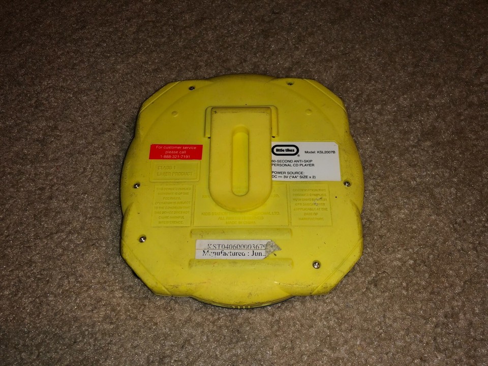 Little Tikes 60-Second Anti-Skip Personal CD Player KSL2007B *TESTED ...