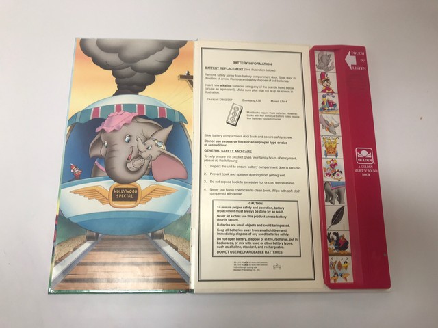 Deluxe Sound Story Bks.: Dumbo (1995, Children's Board Books) for sale ...