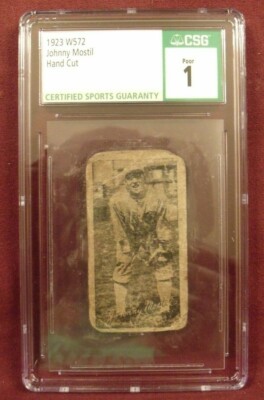 JOHNNY MOSTIL 1923 W572 HAND CUT POOR CSG 1 | eBay