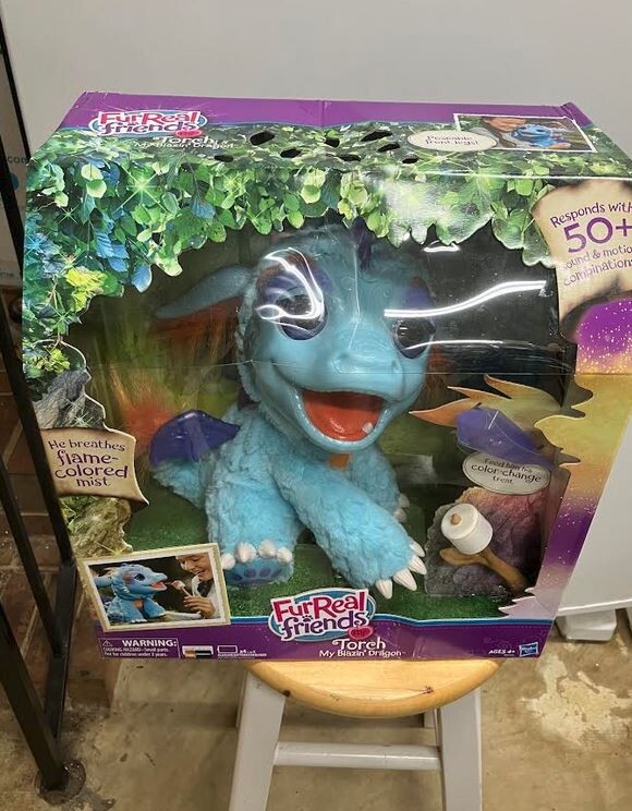FurReal Friends Torch 'My Blazin Dragon' Plush Fur Real Interactive Toy ...