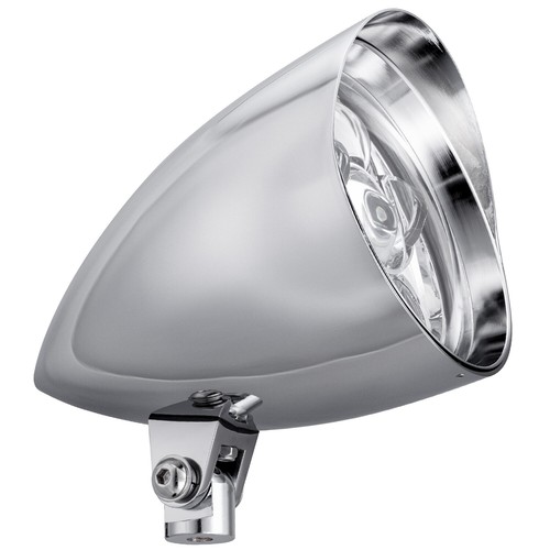 LED Chrome Bullet Headlight Assembly For Harley Sportster Bobber ...