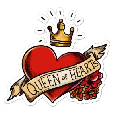 Queen Of Hearts, Vinyl Decal Sticker, Indoor Outdoor, 3 Sizes, #7765 | eBay