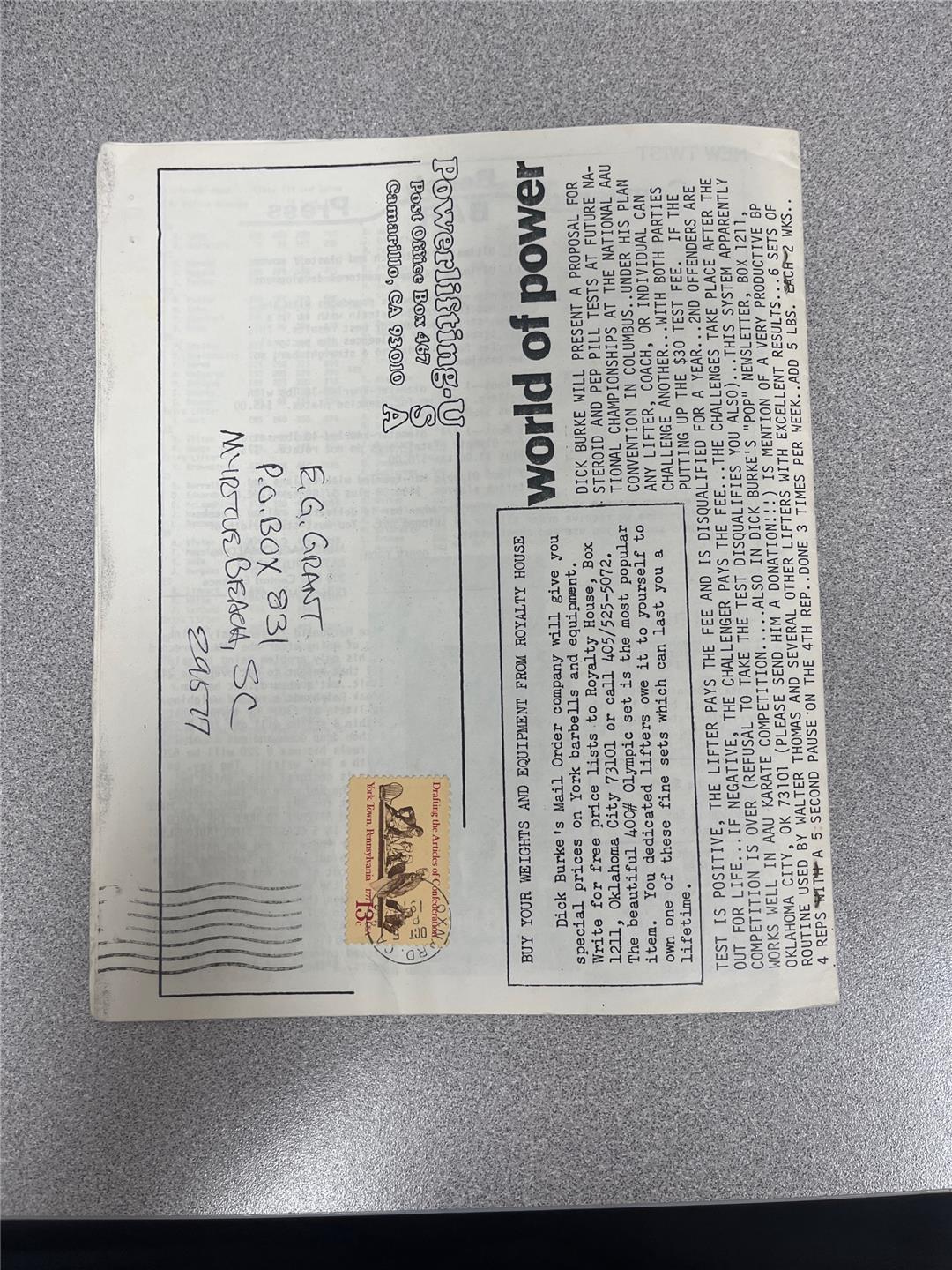 POWERLIFTING USA Issue #4 bodybuilding muscle magazine STEVE WILSON 9 ...