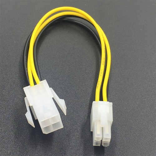20cm 4 Pin Male to 4Pin Female PC CPU Power Extension Cable Connector ...