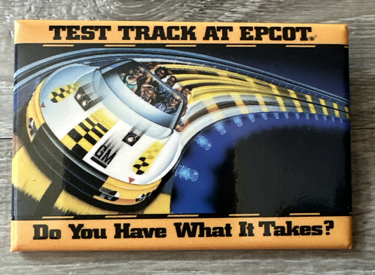 WALT DISNEY WORLD "TEST TRACK AT EPCOT" 1999 - BUTTON/PIN | eBay
