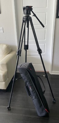 Manfrotto Tripod Video 351MVB2 & 503 Head With Manfrotto Carrying Case ...