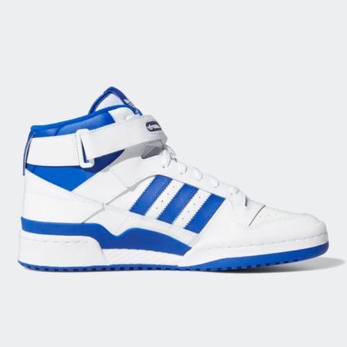 New Adidas Forum Mid Originals Shoes Sneakers - White/ Royal Blue ...