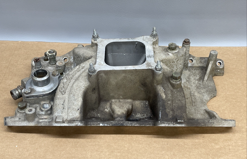 Edelbrock Torker II 340 Intake Manifold 360 Mopar Cuda Dart Duster | eBay