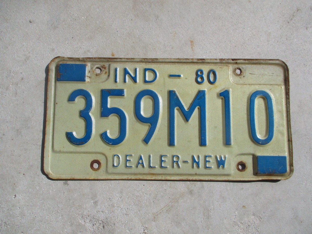 Indiana State License Plate