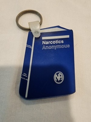 NARCOTICS ANONYMOUS - NA - BASIC TEXT KEY HOLDER - FLEXIBLE RUBBER - VG ...