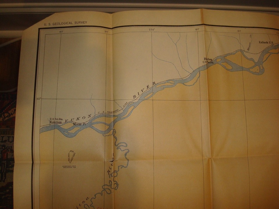 1917 Reconnaissance Geology Map of Cosna-Nowita Region Alaska Published ...