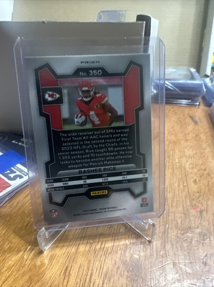 2023 Panini Prizm Rashee Rice RC Orange Lazer Prizm #350 - Kansas City ...