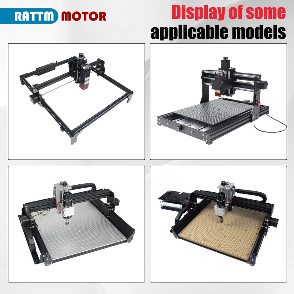 【US】4540 GRBL DIY CNC Router Aluminum Table Laser Engraving 500W ...