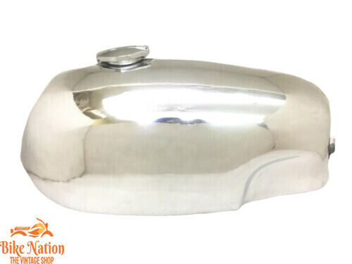 FIT FOR NORTON FASTBACK COMMANDO POLISHED ALLOY ALUMINUM GAS FUEL TANK ...