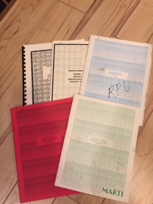 Marti Systems transmitter receiver various operating owners manuals ...