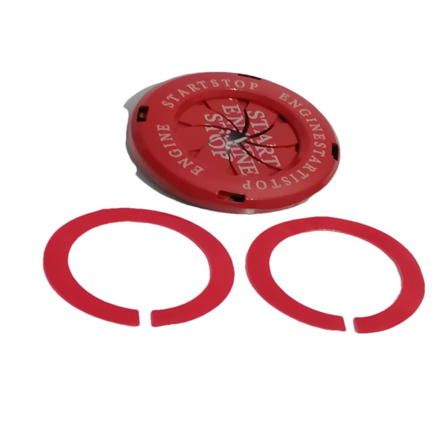 Universal RED Car Engine Start Stop Push Button Switch Trim Cover Cap ...