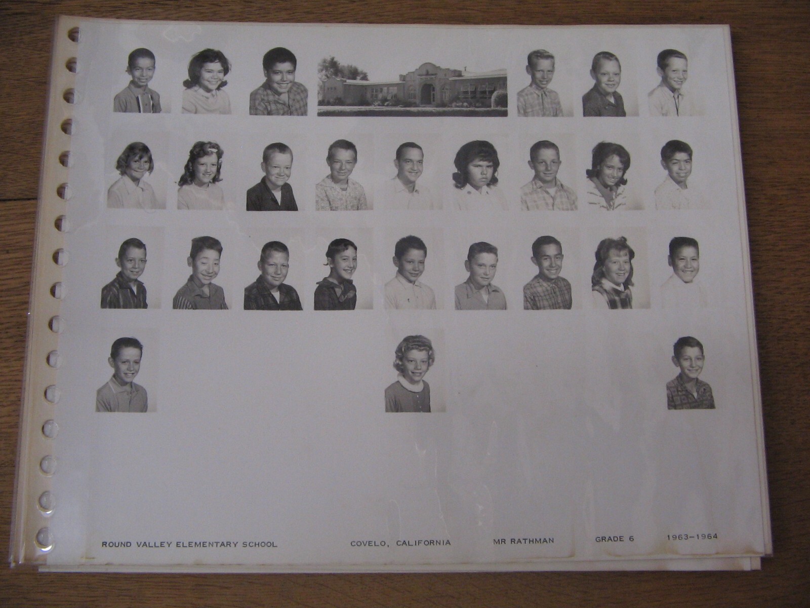 Round Valley Covelo California Elementary School Pic 1963-1964 Grade 6 ...