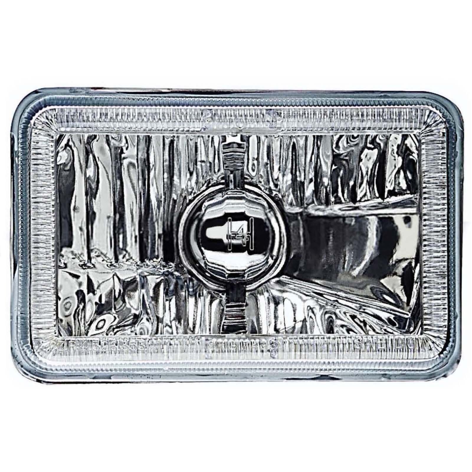 4X6" Red LED COB Halo Crystal Glass/Metal Headlight Light Bulb Headlamp ...