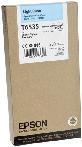 Original Epson Encre Cartouche T6535 Hell Cyan Pour Stylus Pro 4900 AG ...