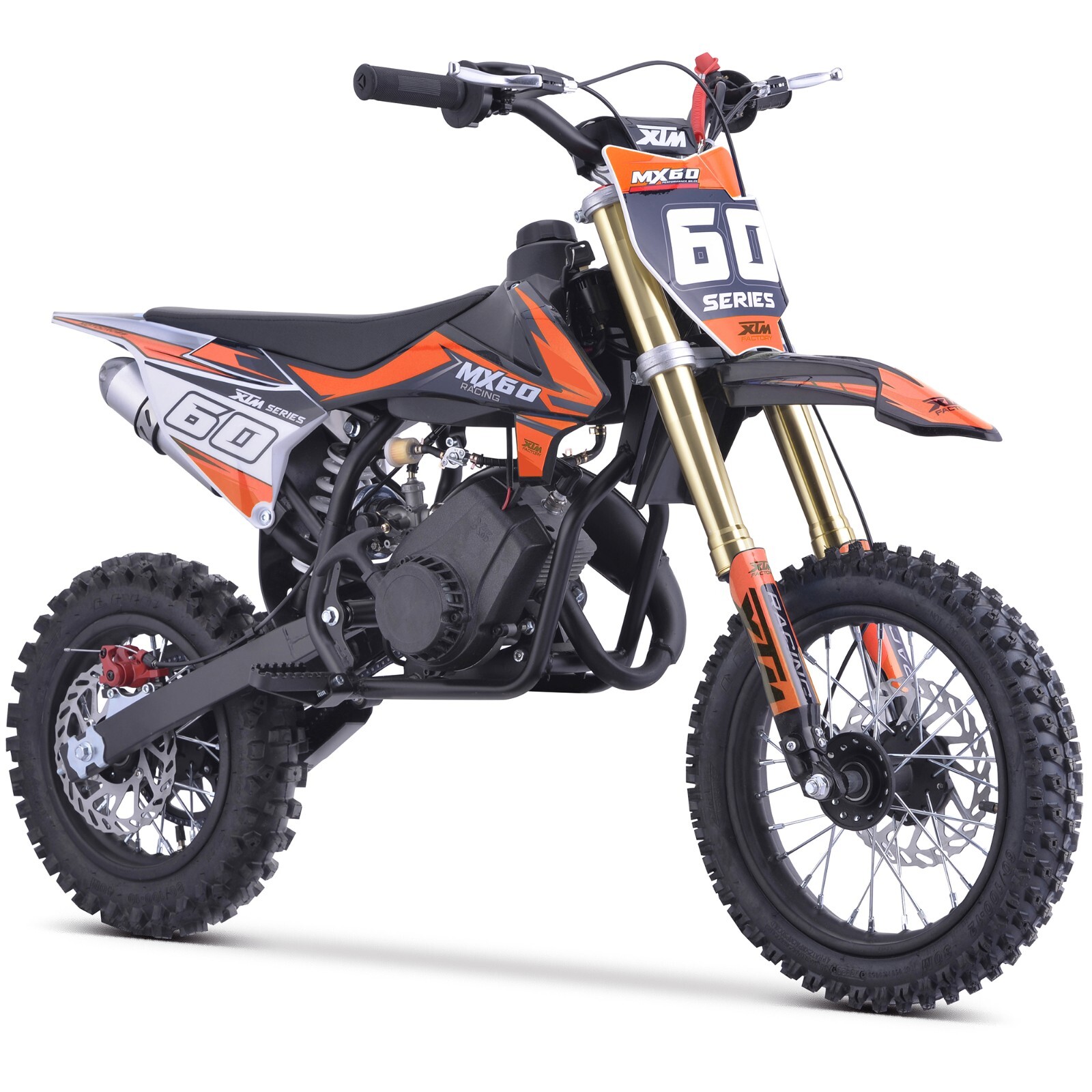 2025 XTM MX60 Youth Mini Dirt Bike 60cc Petrol 2-Stroke Auto Motorbike ...