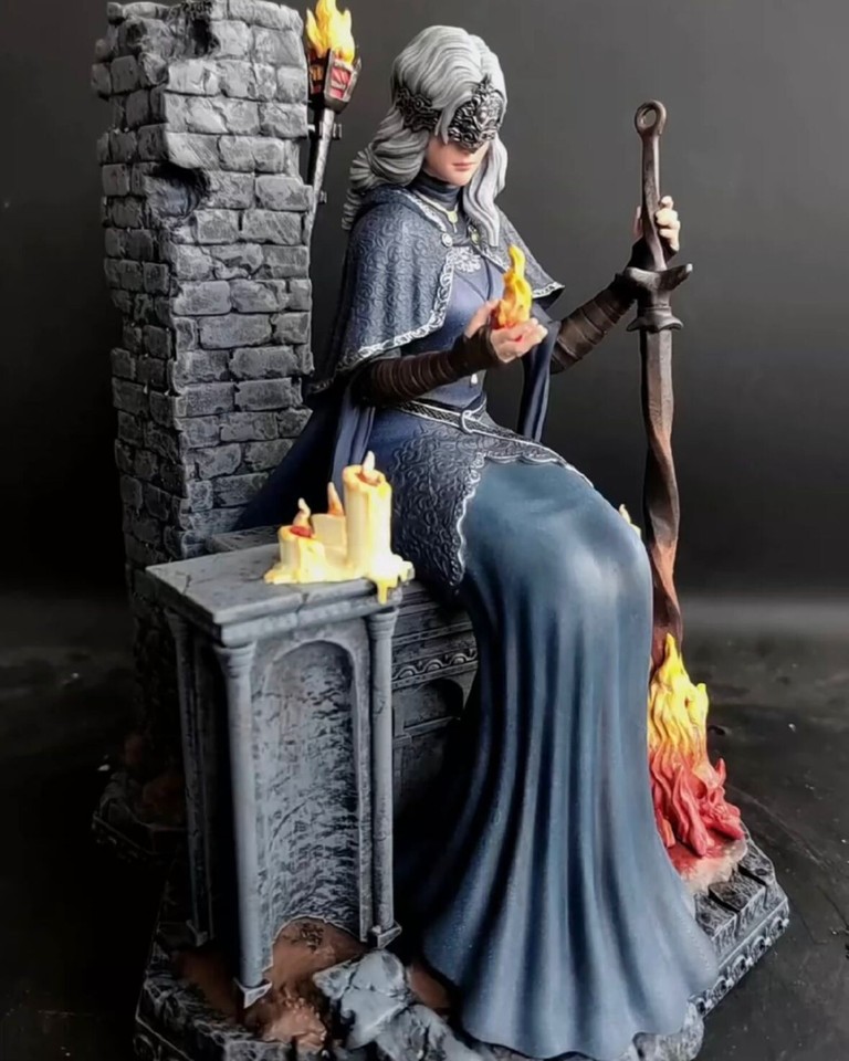 Dark Souls Ⅲ The Fire Keeper Statue Figure Painted Kit Model H20cm Collection | eBay