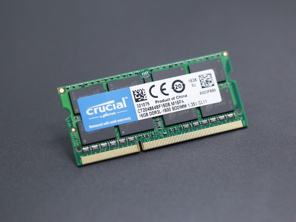 Crucial CT204864BF160B 16GB SO-DIMM PC3L-12800S DDR3 SODIMM for 5TH GEN ...