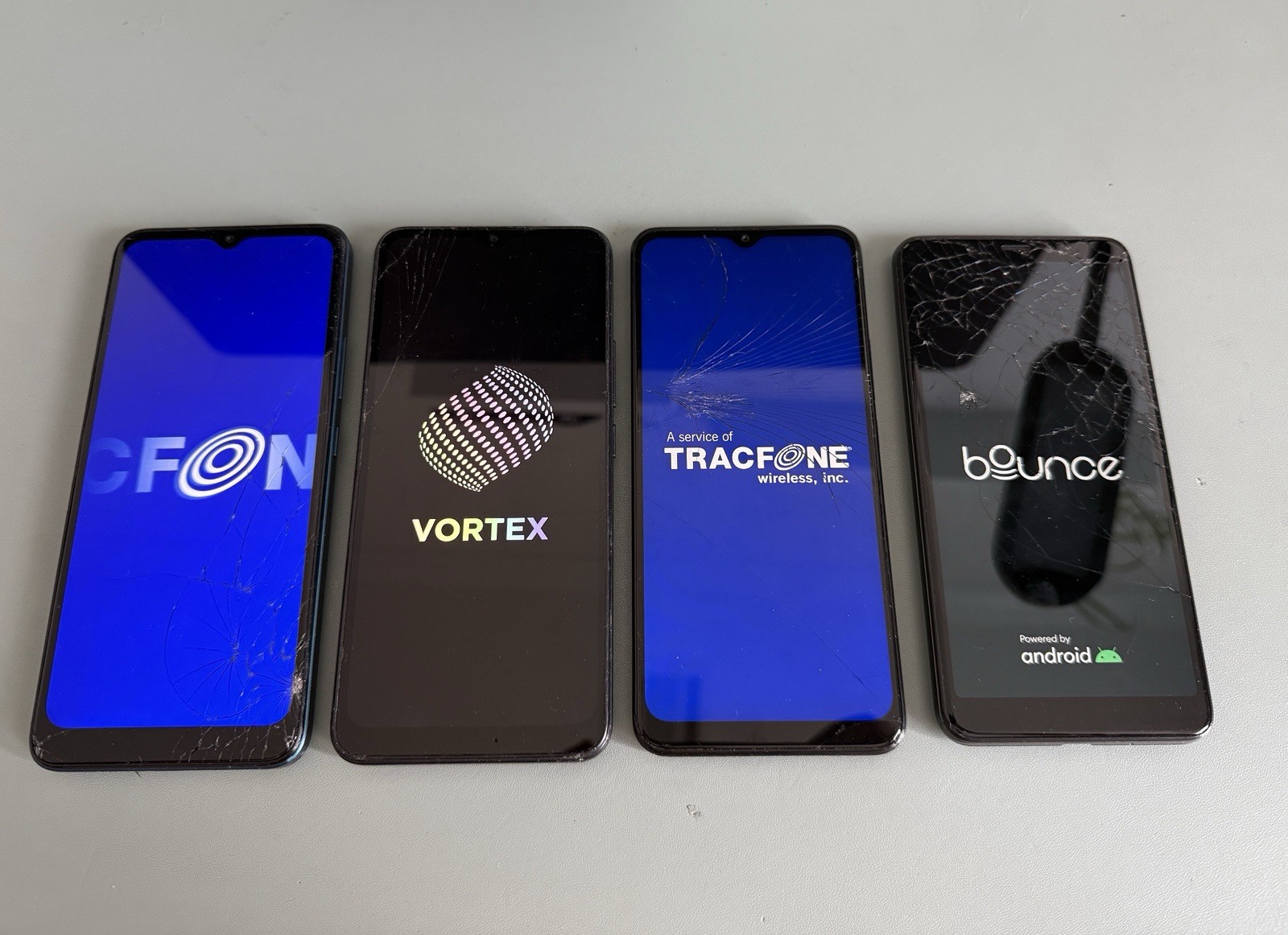 Lot of 4 Android Smartphones Parts Only TCL Vortex BLU Bounce | eBay