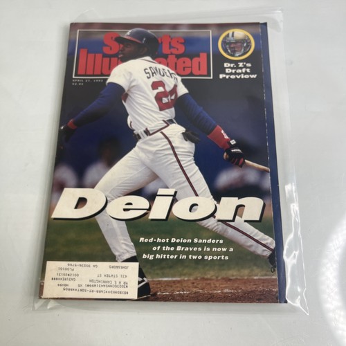 April 27, 1992 Deion Sanders Atlanta Braves Sports Illustrated | eBay