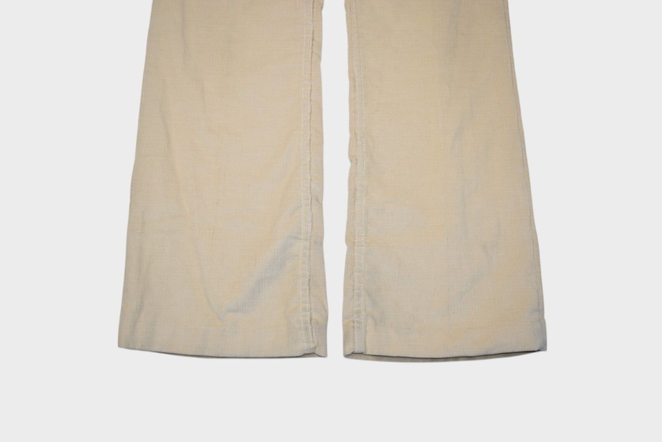 Vintage Sears Pants Mens 32x32 Khaiki Corduroy Boot Cut Flare Jeans ...