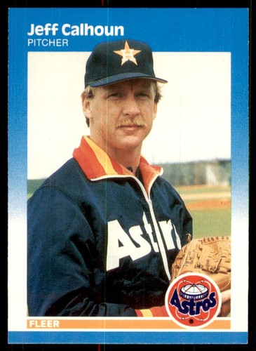 1987 Fleer Jeff Calhoun p Houston Astros #52 | eBay