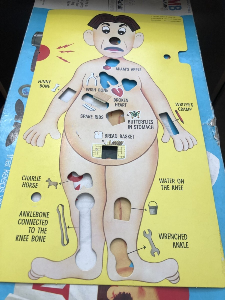 Operation Game Pieces Spare Ribs Operation From Milton Bradley (1965)