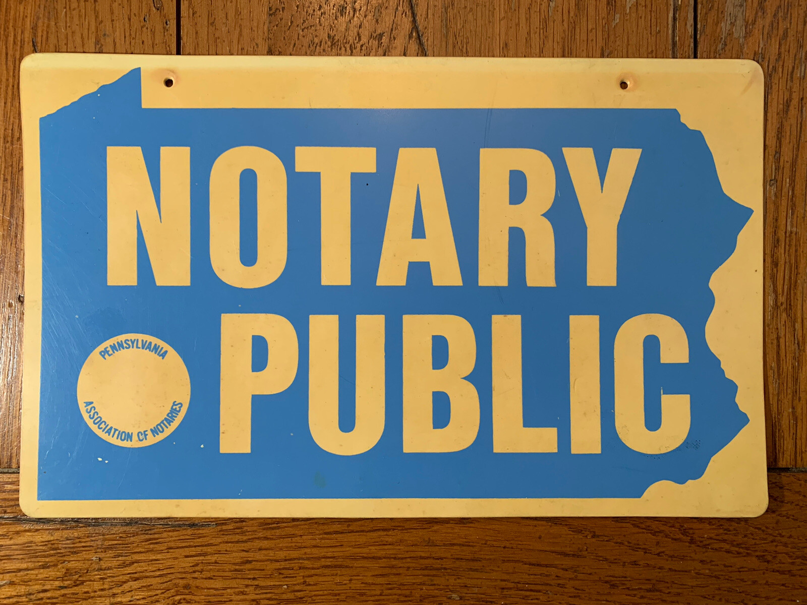 Plastic Notary Public Penns. Asso. of Notaries. 6.5” x 10.5 ...