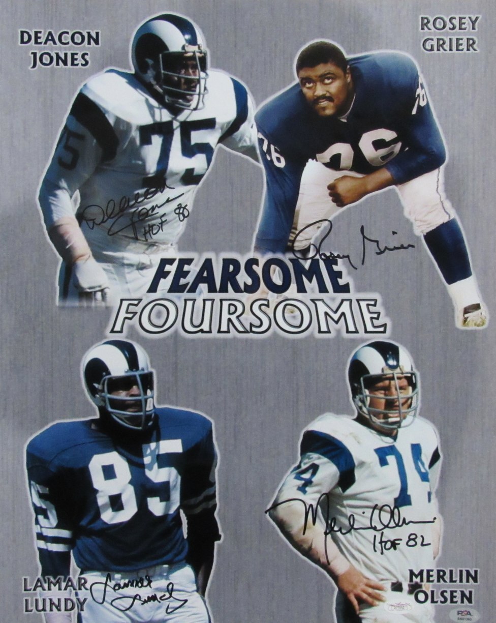 Fearsome Foursome Autographed Memorabilia | Signed Photo, Jersey ...