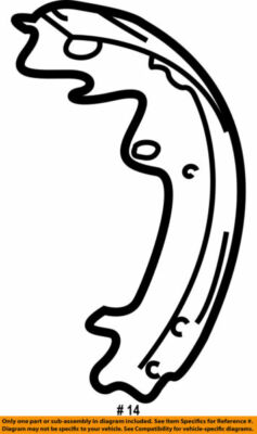 46580-60060 Toyota Shoe assy, parking brake, rh or center no.1 ...