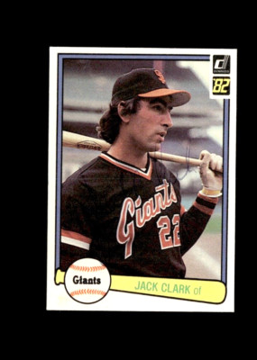 Jack Clark 1982 Donruss Giants authentic autographed card | eBay