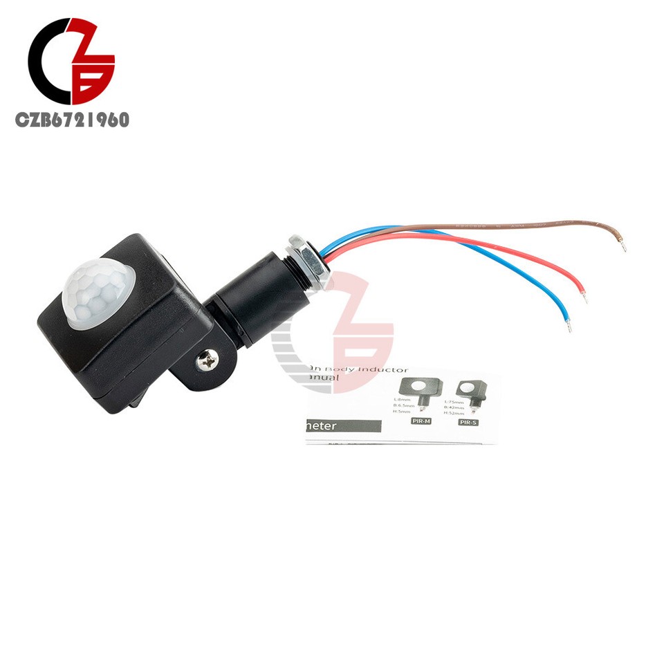 LED Security PIR Infrared Motion Sensor Detector Switch Outdoor Light ...