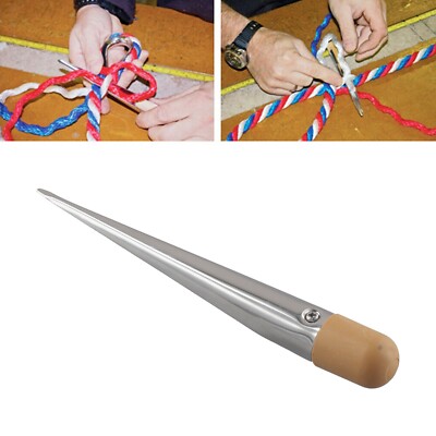 Wire Splicing Tool Stainless Steel Spike Wooden Handle Boat Rope Cable ...