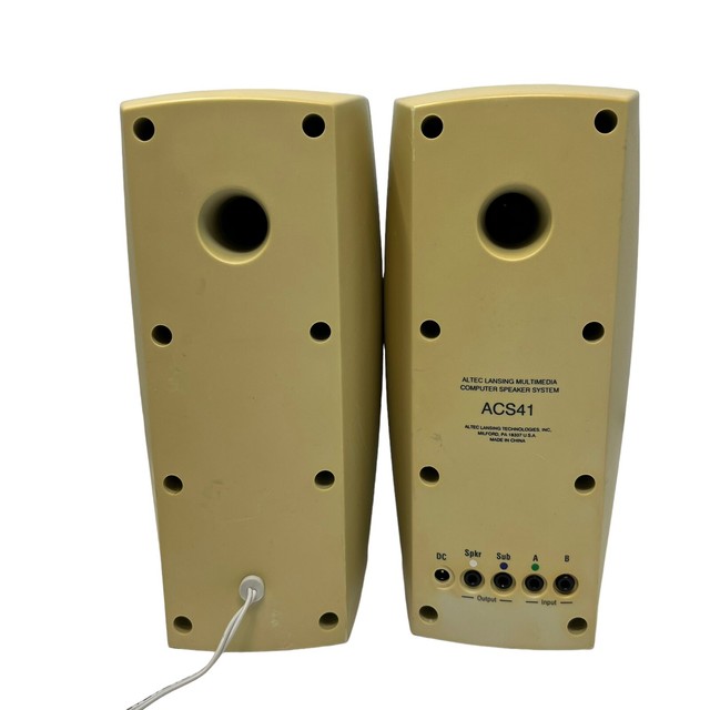 Gateway 2000 Computer Speakers ACS41 Altec Lansing Multimedia for sale ...
