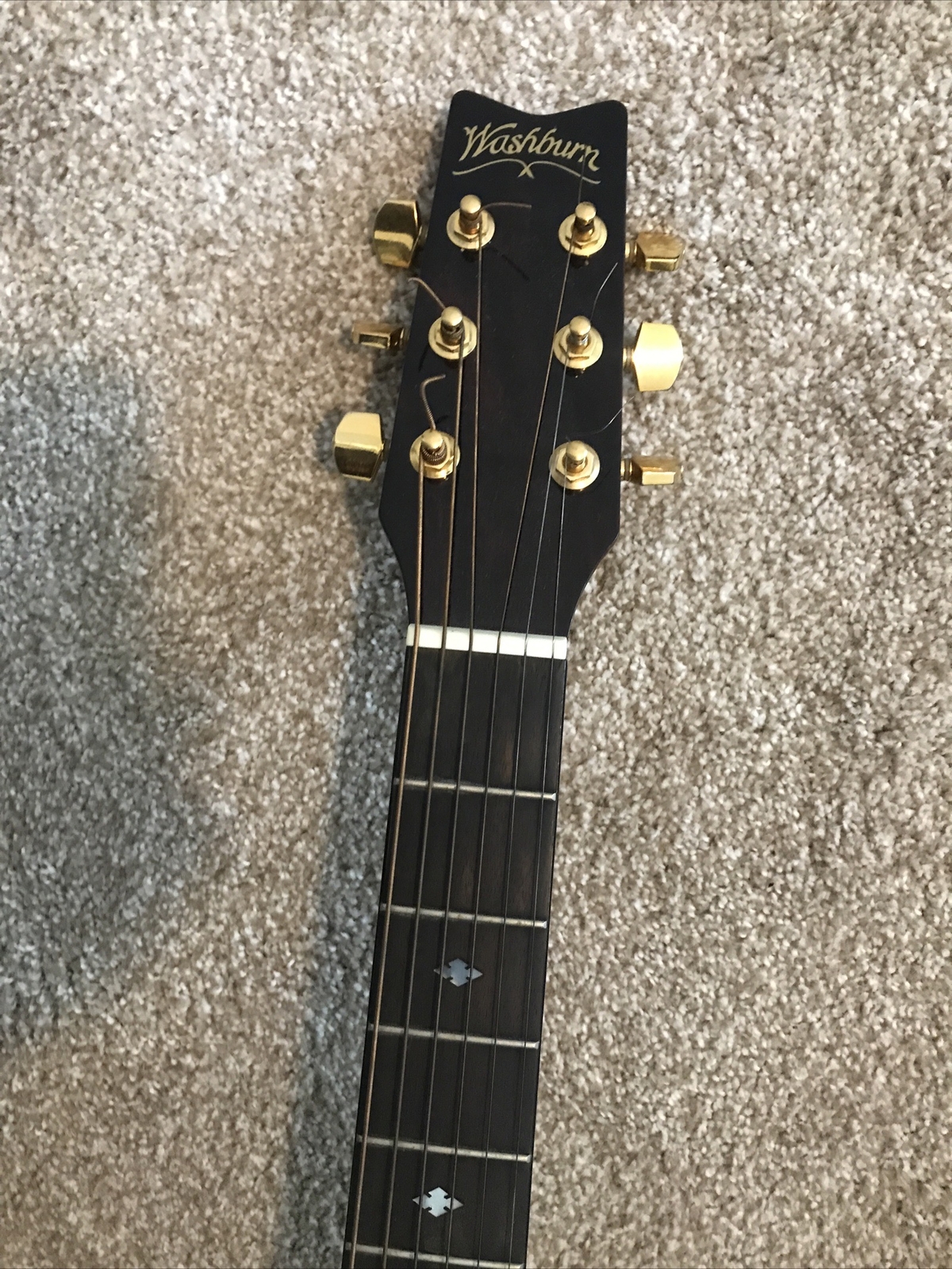 Washburn D21S Dreadnought Acoustic Guitar handcrafted in Korea 1987 ...