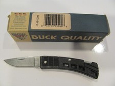 Buck 425 Black 425bks MiniBuck Straight Folding Folder Pocket Knife ...