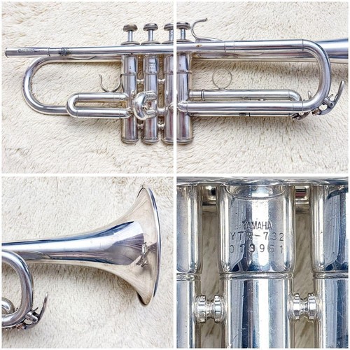 YAMAHA YTR-732 Silver Trumpet Bb w/ Hard Case & Bach 6B Mouthpiece Used Japan | eBay