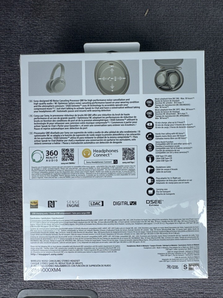 Sony Sound Canceling Wireless Over-Ear Headphones WH-1000X XM4 | eBay