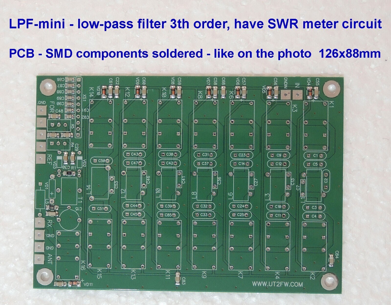 LPF HF/6M Low Pass Filter 160-6M 200W 3 POLE | Grelly UK